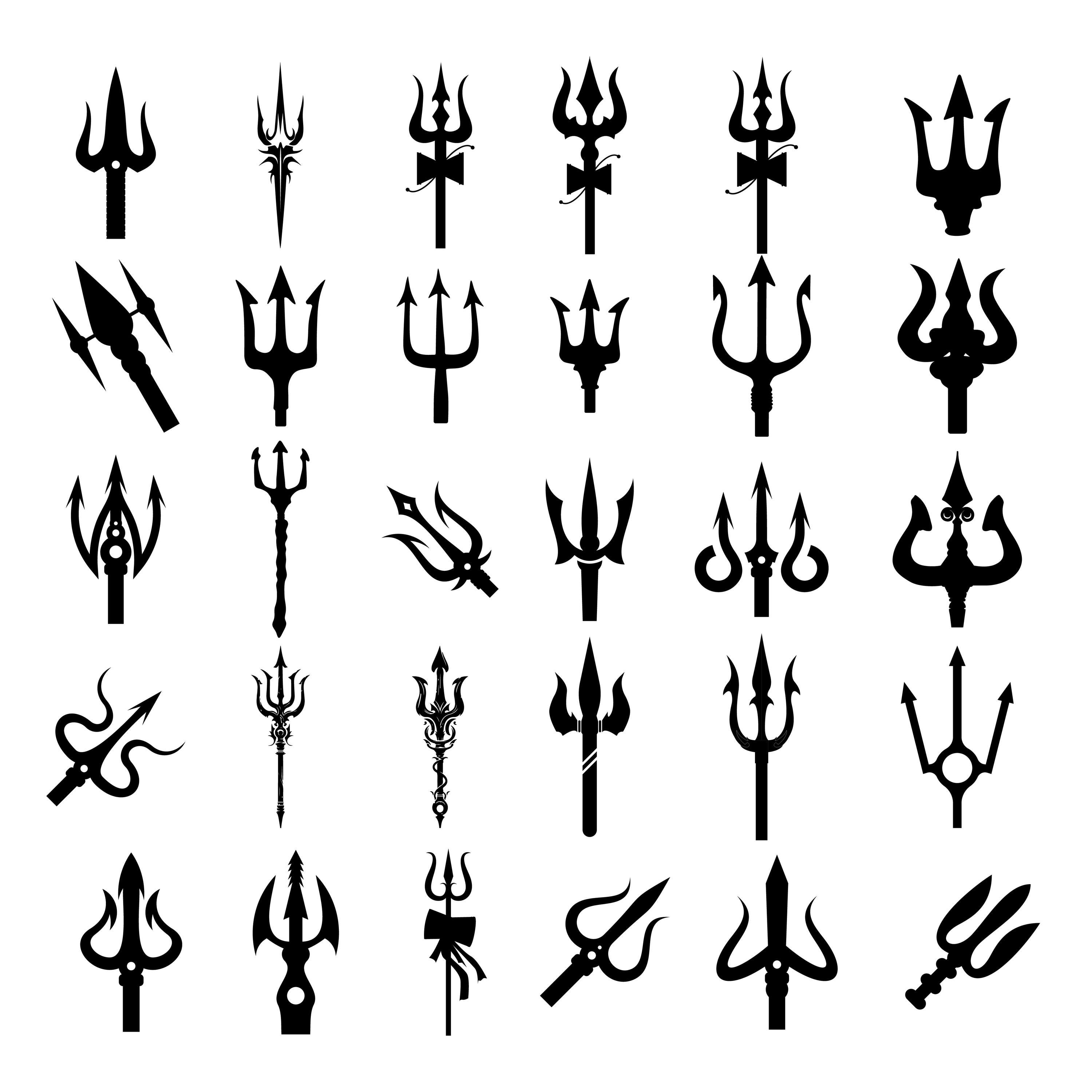 Trident Svg Bundles, Trident Svg Art, Trident Clipart, Trident PNG ...