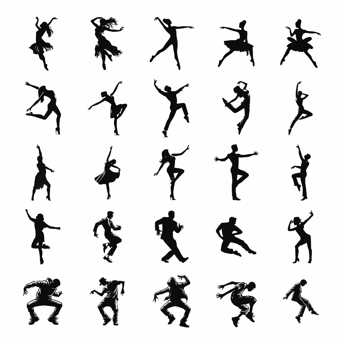 Best Dance Svg Bundles, Dance PNG, Dance Clipart, Dancing Girl Svg ...