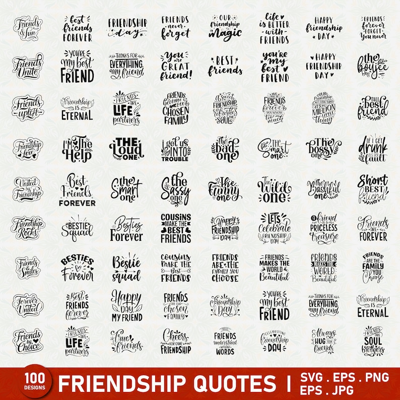 Friendship Quotes Svg, Friends Svg, Girl Friendship Svg, Best Friends ...