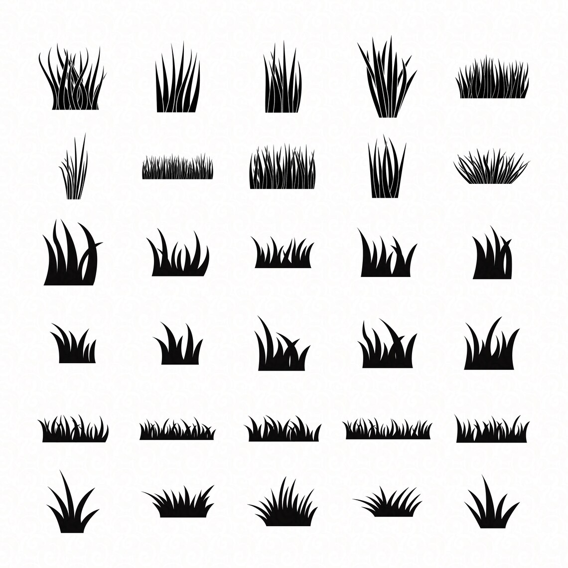Green Grass Svg Bundles, Grass Svg Art, Grass Clipart, Grass PNG, Grass ...