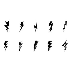 Thunder Lightning Svg Bundles, Thunder Svg, Lightning Bolt Svg Bundles ...