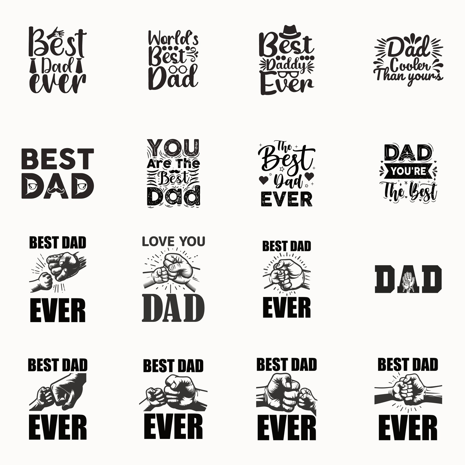 Dad Svg Bundles, Father Day Svg Bundles, Dad Son Clipart, Papa Svg ...