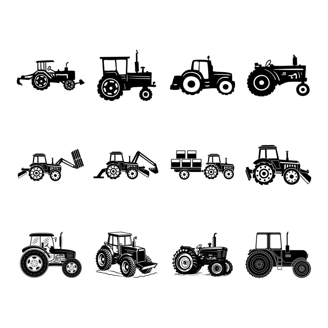 Big Tractors Svg, Tractors PNG, Tractors Clipart, Tractor Images ...