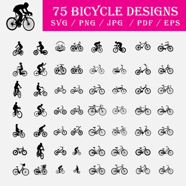 Bicycle Svg - Etsy