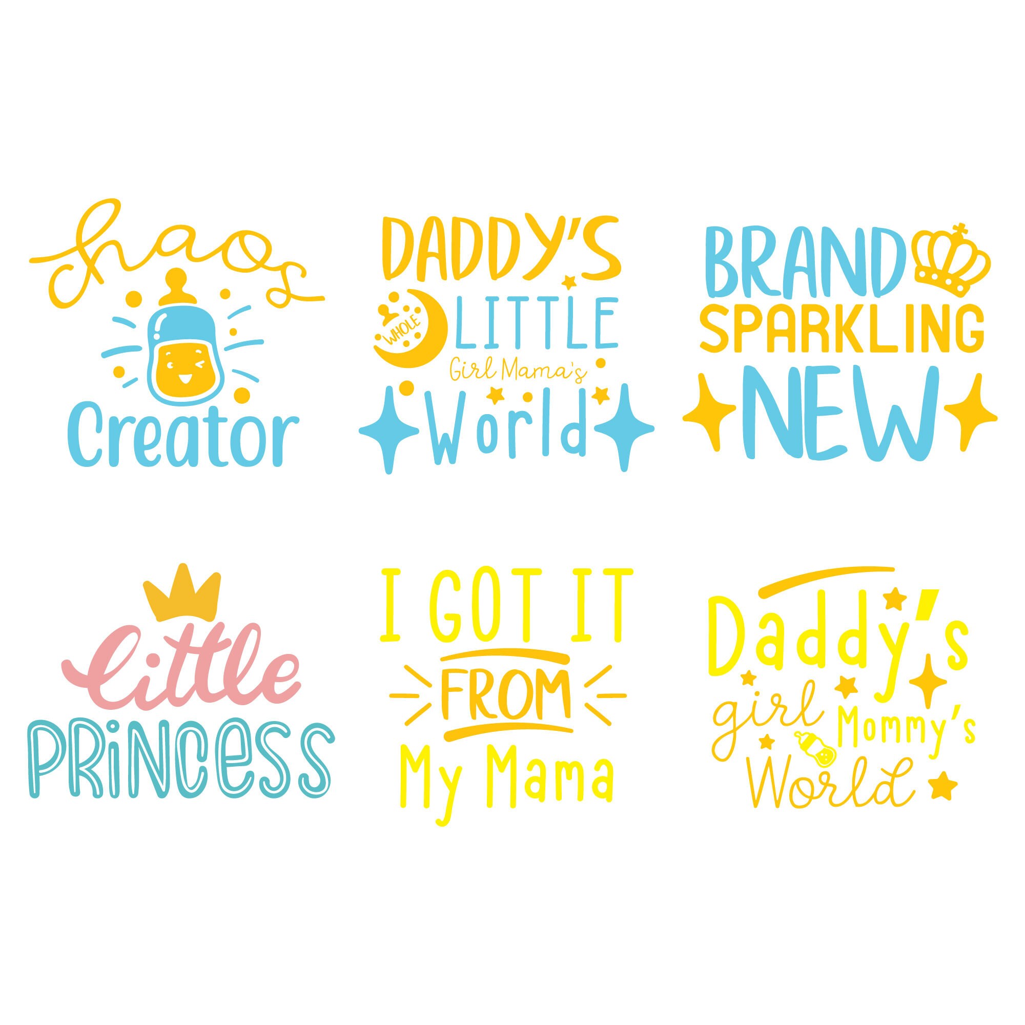 Cute Baby Svg Bundle, Baby Svg Clipart, New Born Baby Svg Bundles ...