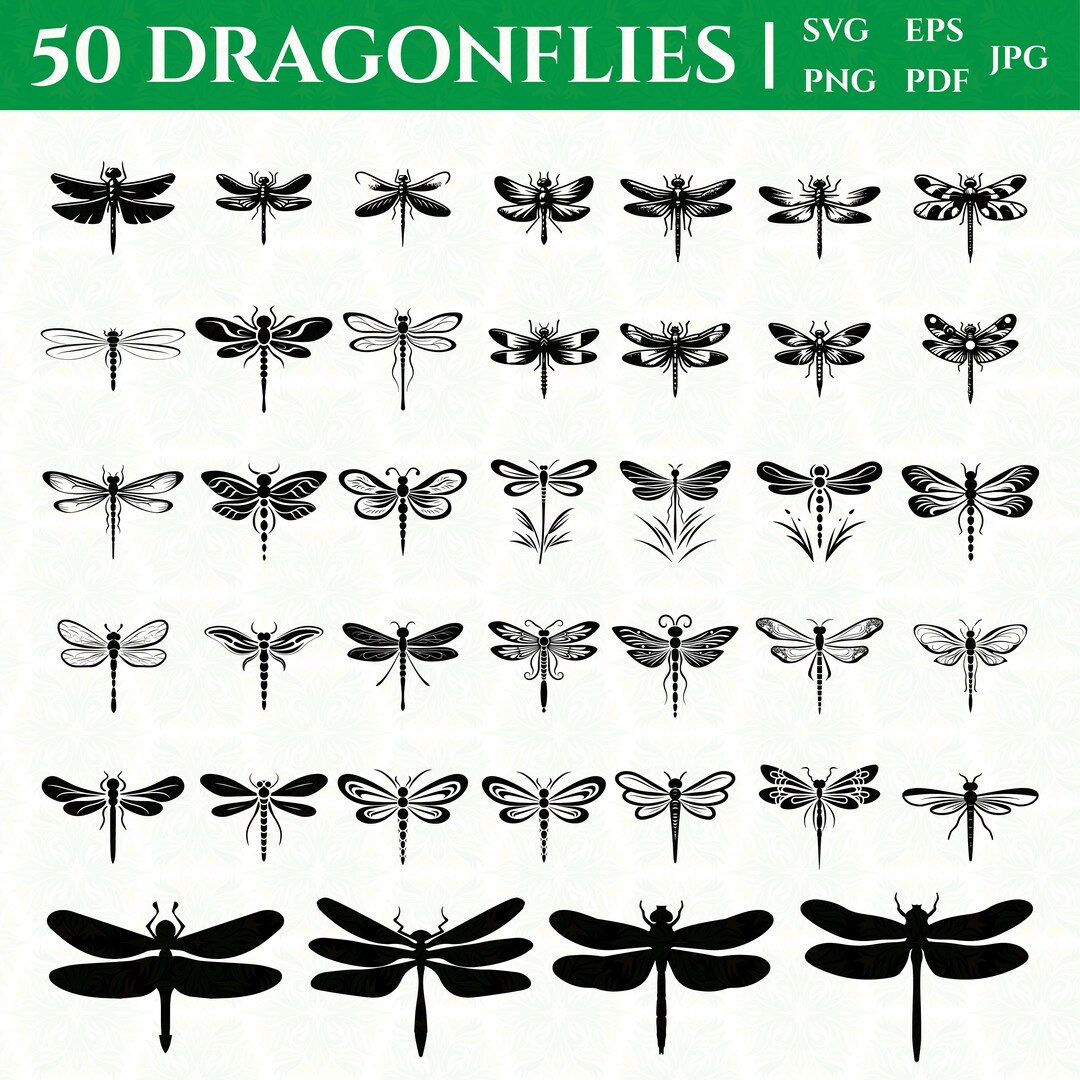 Dragonfly Svg, Dragonfly Clipart, Dragonfly PNG, Dragon Vector ...