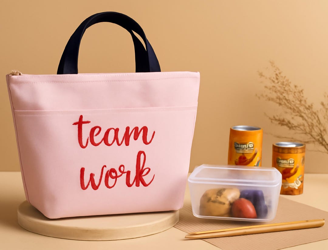 Custom Embroidered Lunch Bag, Personalized Lunch Tote, Monogrammed ...