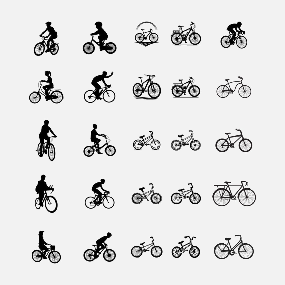 Fahrrad-Svg Clipart, Fahrrad-Svg, Fahrrad-Svg-Bundles, Bergzyklus-Svg ...