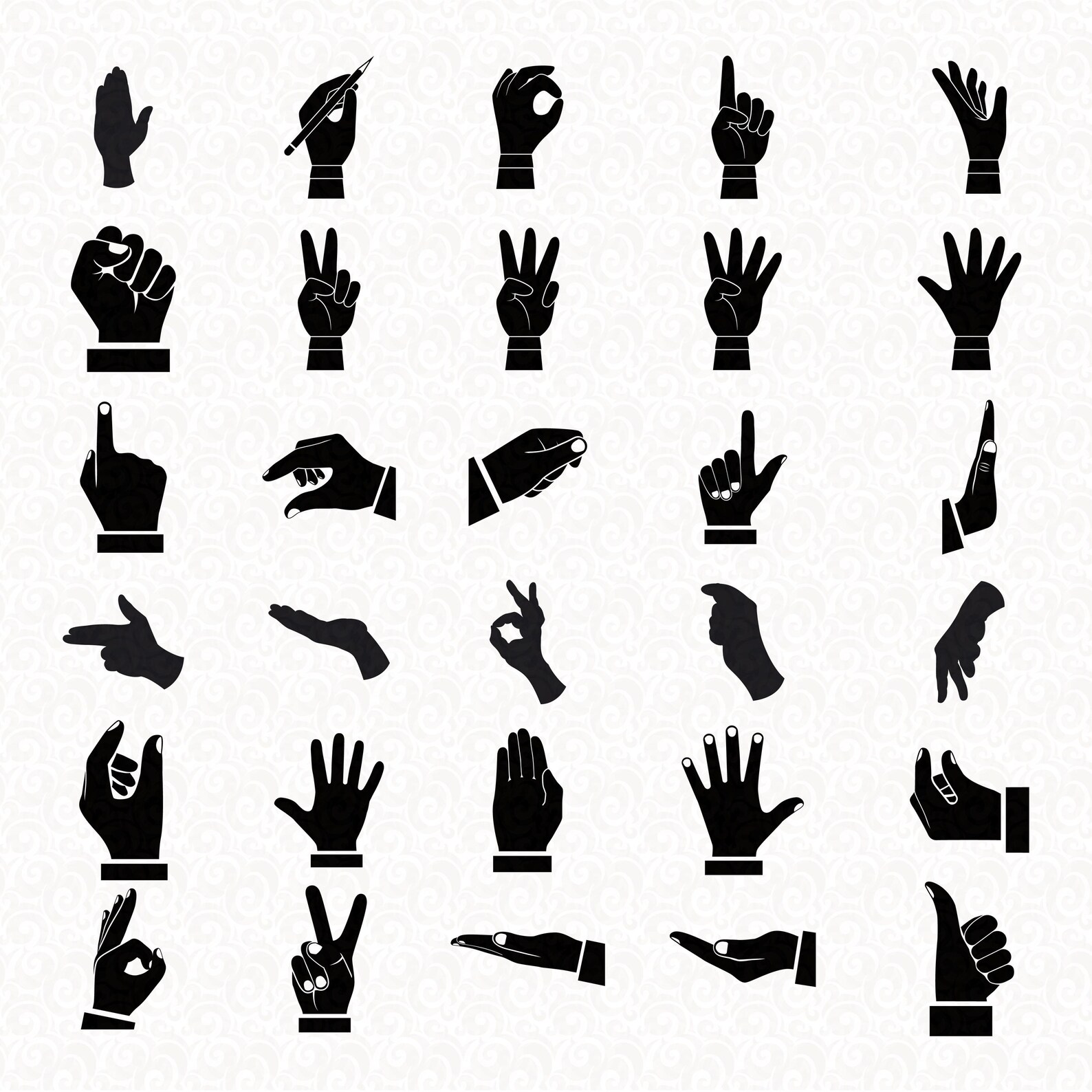 Hand Sign Svg, Hand Svg Clipart, Hand PNG, Hand Images, Winning Hand ...