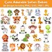 Safari Animal Clipart, Baby Safari Family Bundles, Baby Animals PNG ...