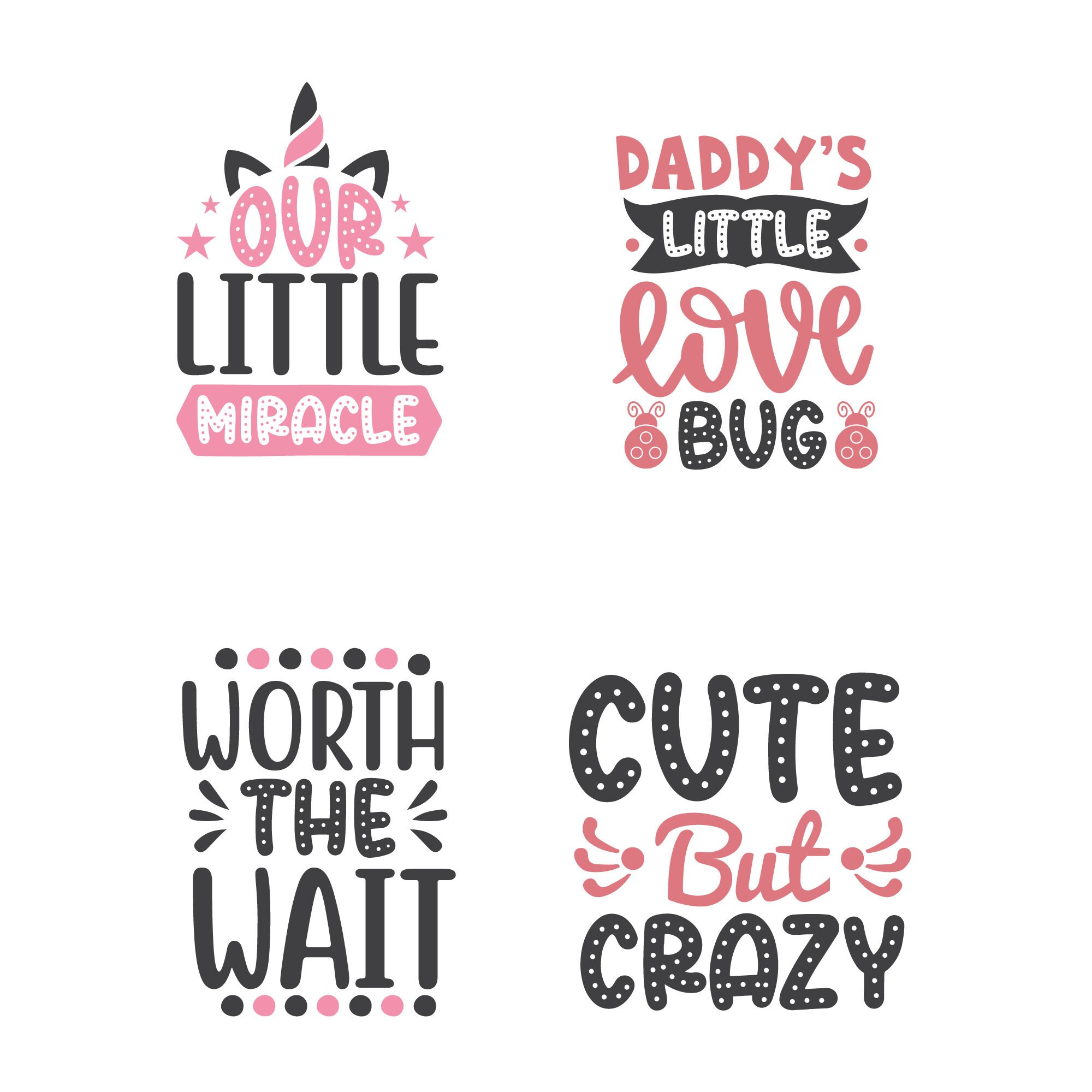 Lindo bebé svg paquete, bebé svg clipart, paquetes de bebé recién ...