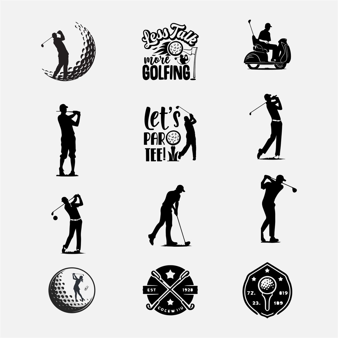 Golf Svg Bundles, Golf Svg , Split Monogram Svg, Golf Name Frame, Golf ...