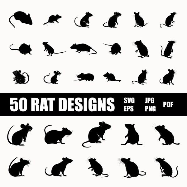 Mouse Rat Svg - Etsy