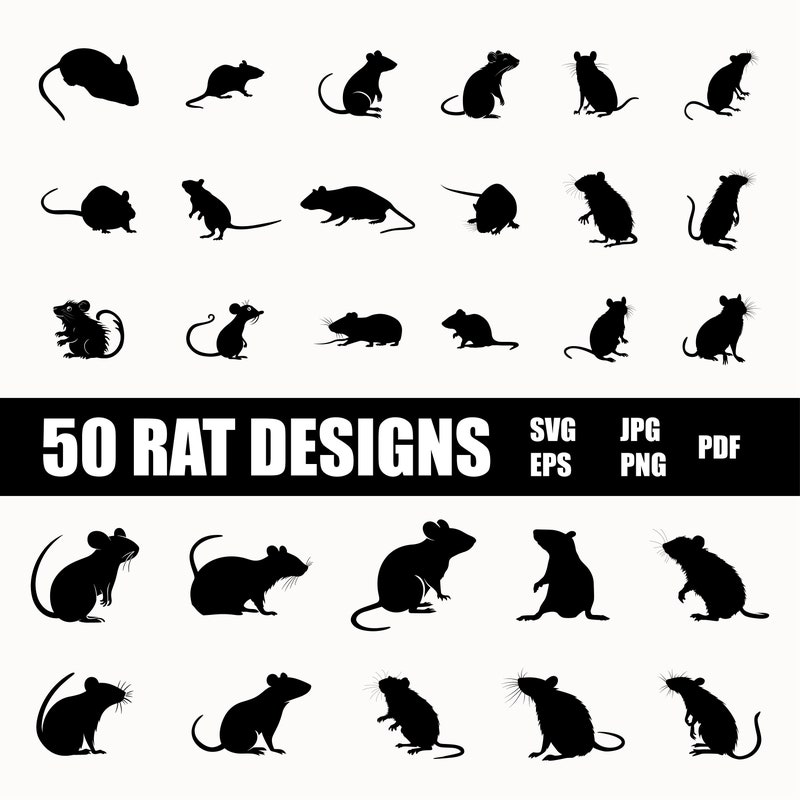 Mouse Rat Svg - Etsy