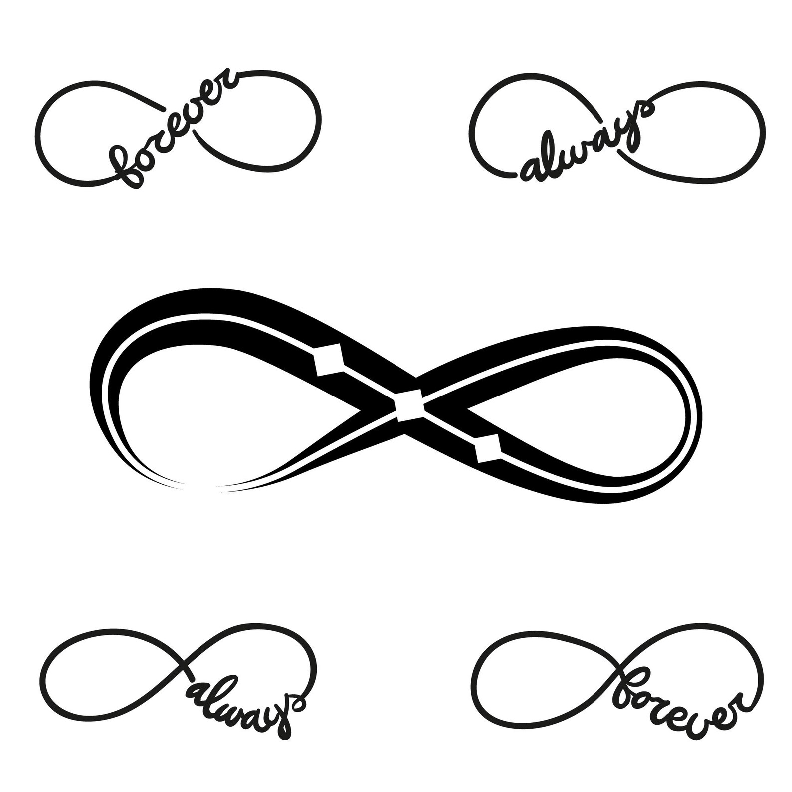Infinity Symbol Svg Bundles, Cute Infinity Svg Clipart, Infinity PNG ...