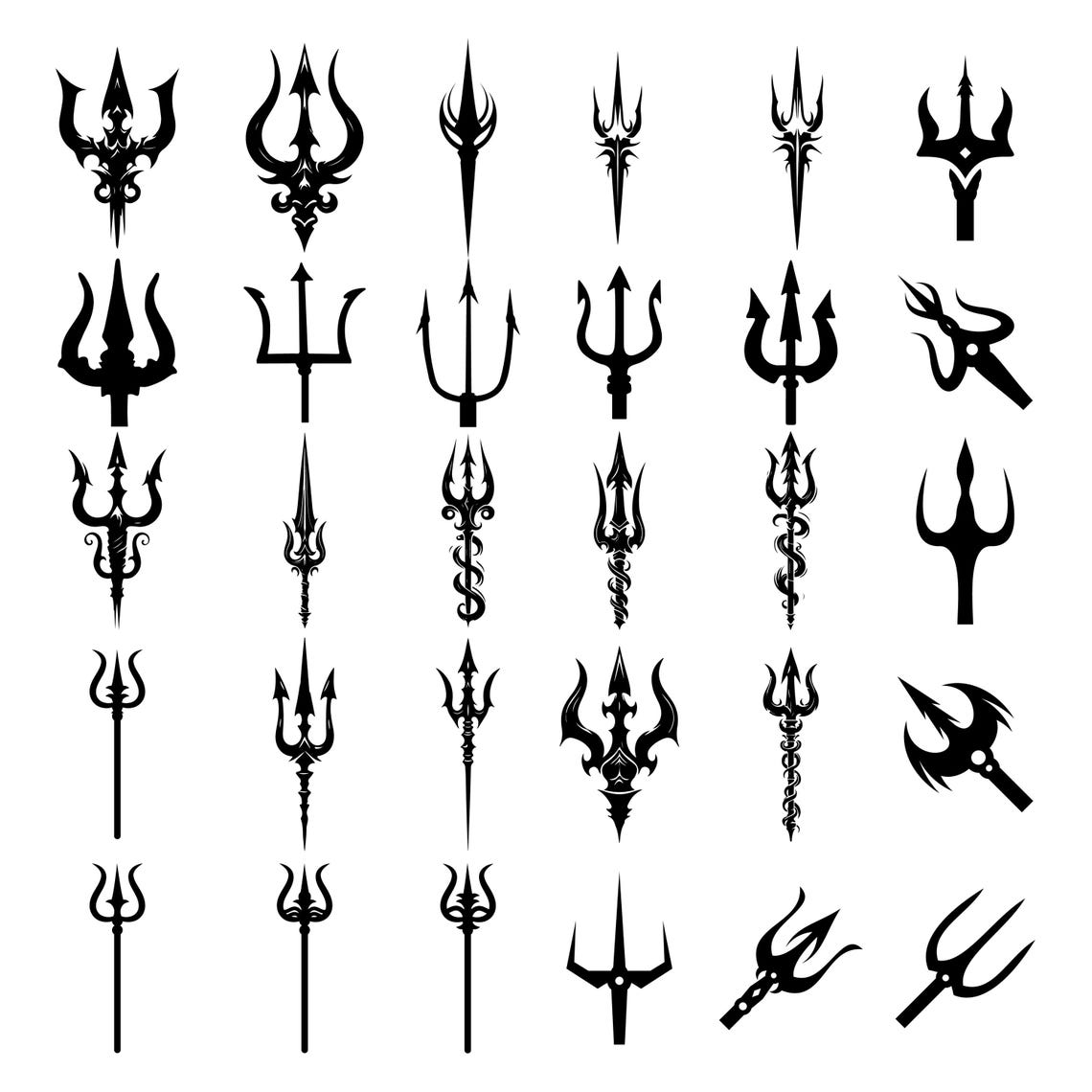 Trident Svg Bundles, Trident Svg Art, Trident Clipart, Trident PNG ...