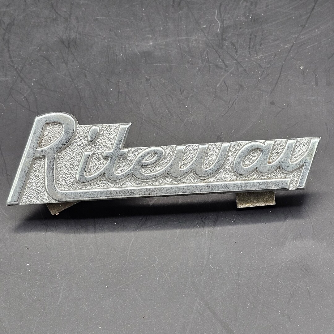 Vintage Riteway Auto Emblem Logo Badge - Etsy