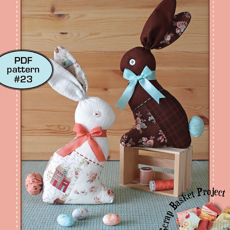 Patchwork Bunny - Etsy