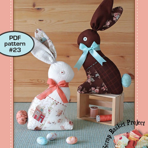 Bunny Rabbit PDF Sewing Pattern Welcome to Our Patch - Etsy
