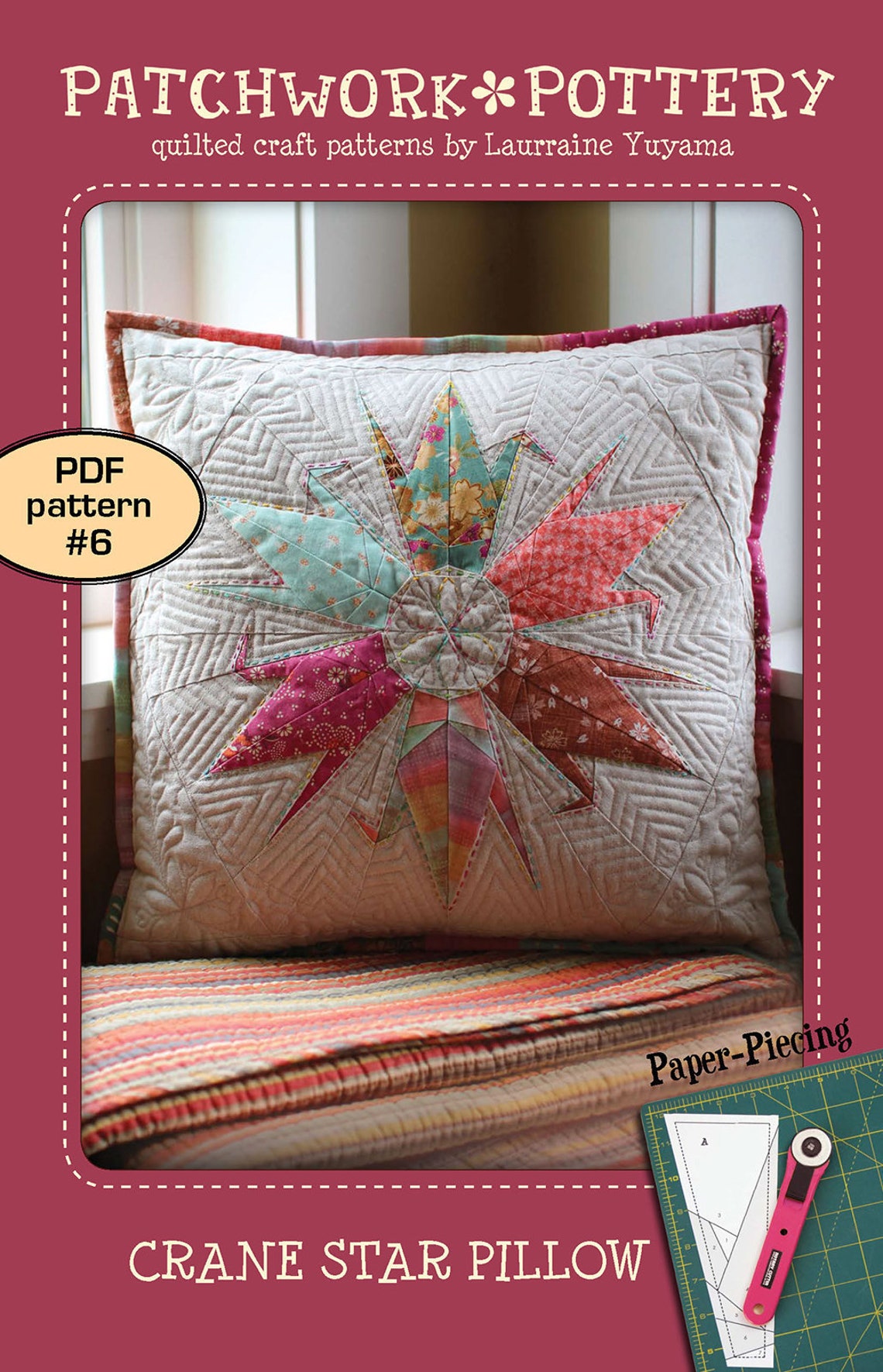 Crane Star Pillow PDF Pattern 6 - Etsy