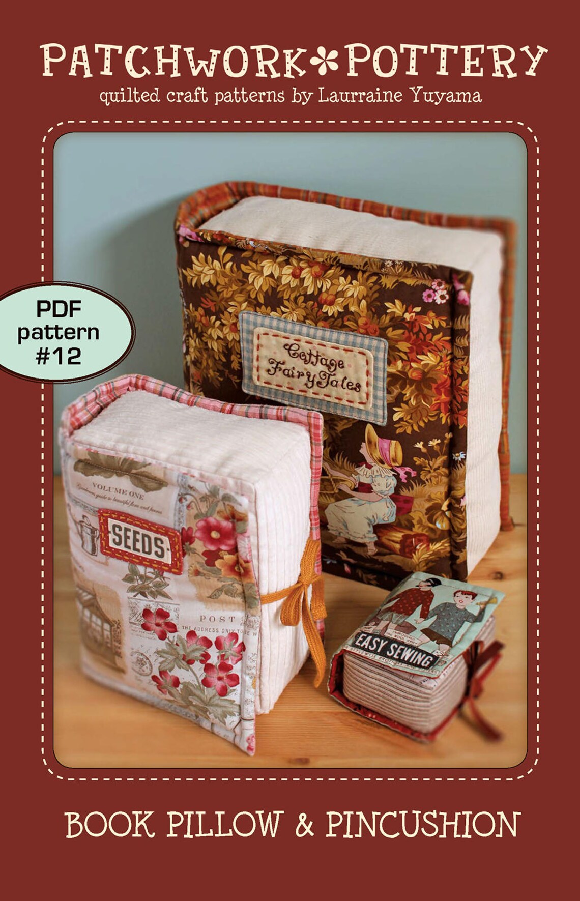 Book Pillow & Pincushion - PDF Pattern 12 - Etsy