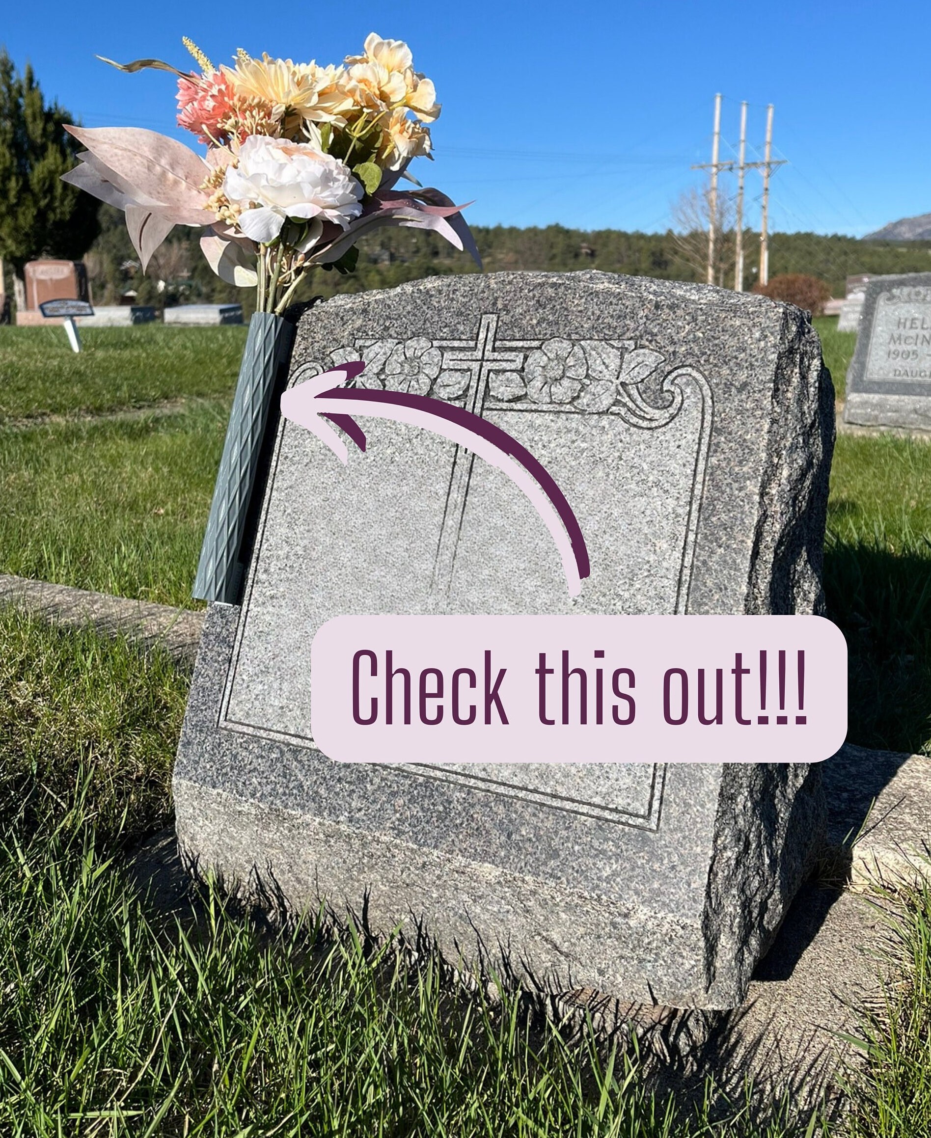 Accent Keeper - 5" Cemetery Gravestone Graveside Grave Monument ...