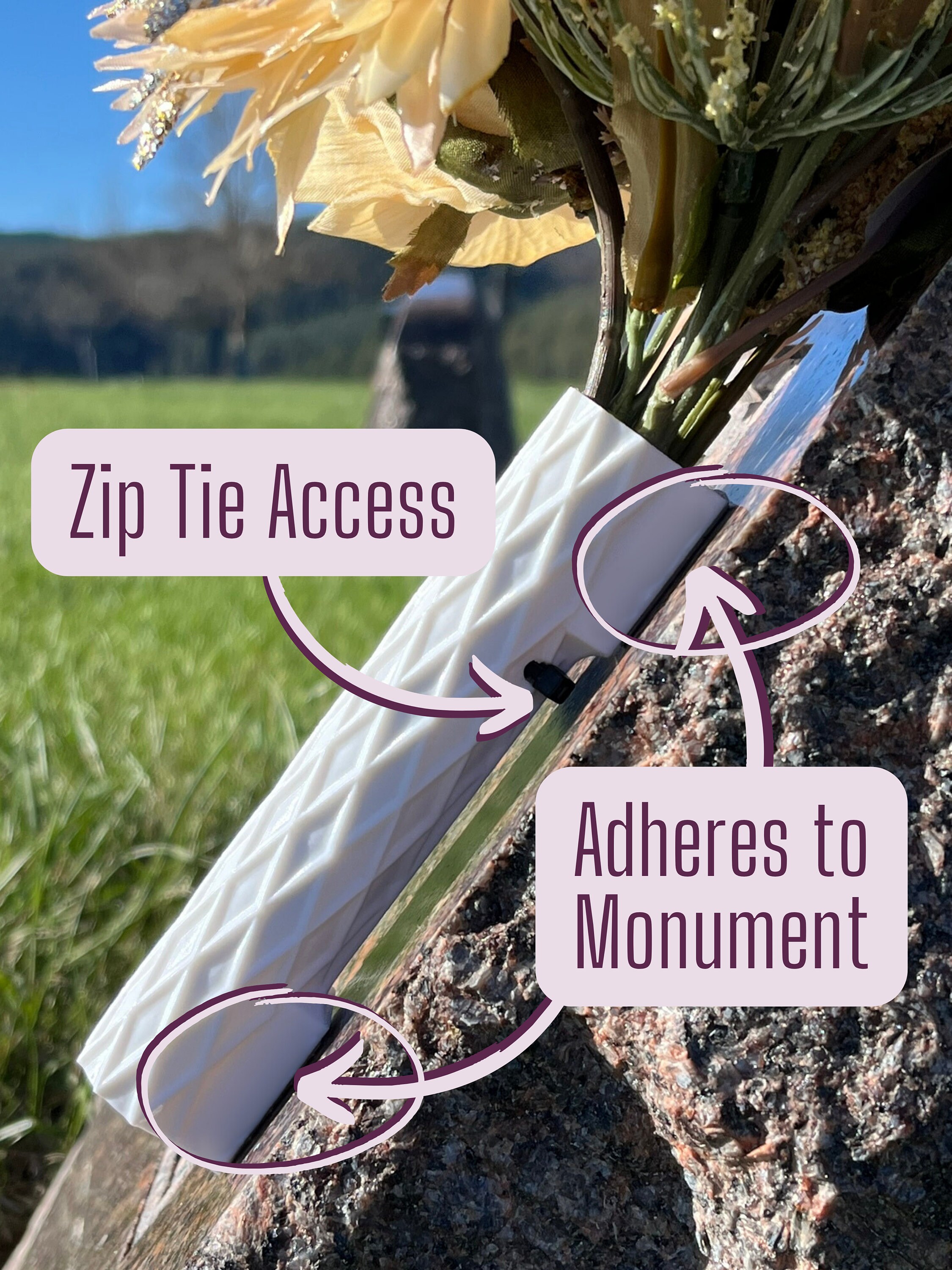 Accent Keeper - 8" Cemetery Gravestone Graveside Grave Monument ...