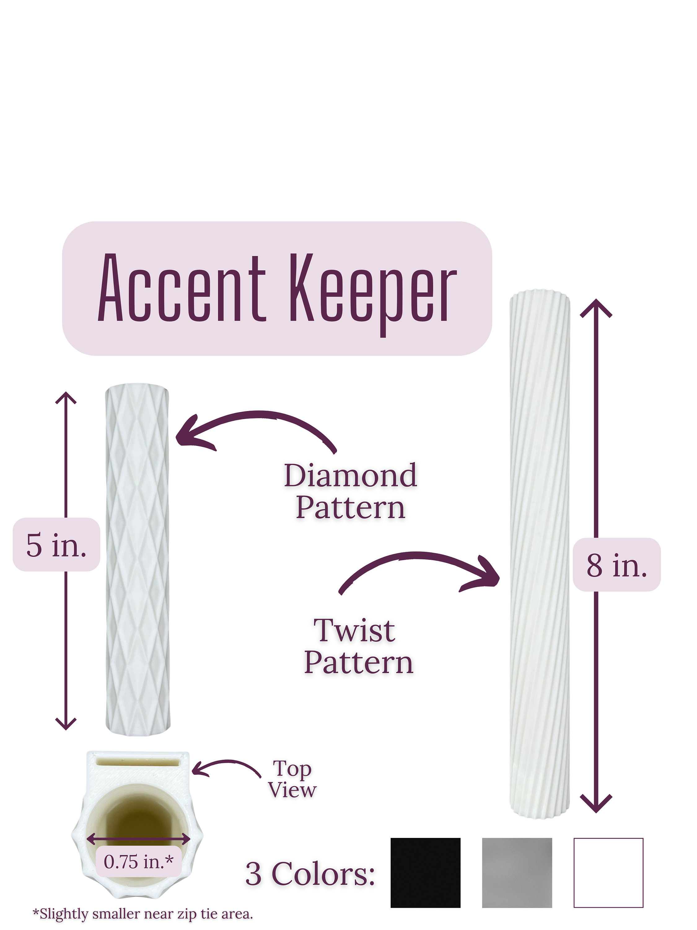 Accent Keeper - 8" Cemetery Gravestone Monument Removable Reusable ...