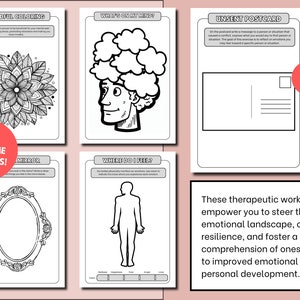 Art Therapy Worksheet for Occupational Therapy Journal Prompts Therapy ...