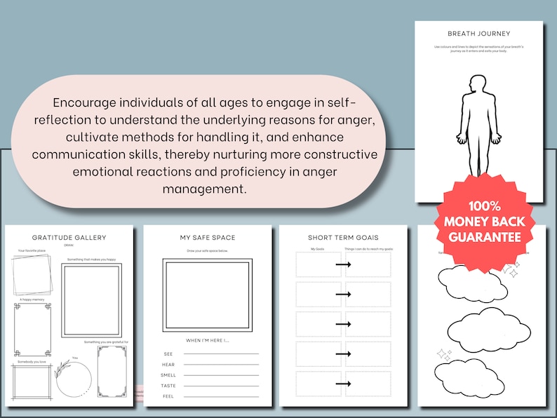 Personal Development Art Therapy Worksheets for School Counselor Social ...