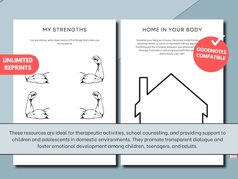 Personal Development Art Therapy Worksheets for School Counselor Social ...