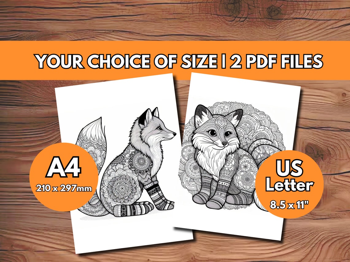FOX IN SOCKS Printable Coloring Pages, Adult Coloring Book, Mindful ...