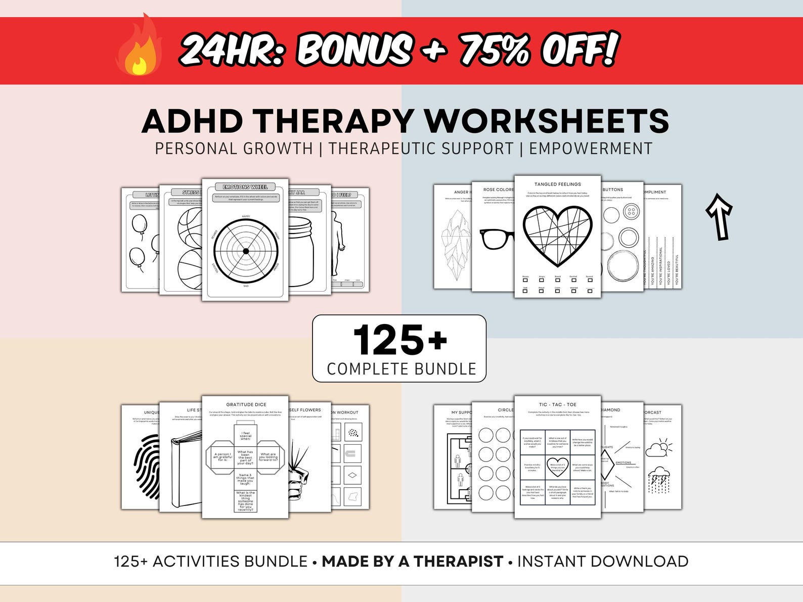 ADHD Planner Workbook | Guide ADHD Resources, Journal Prompts ...