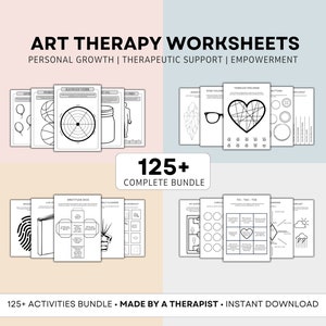 Art Therapy Worksheet for Mental Health School Counselor Psychologist ...