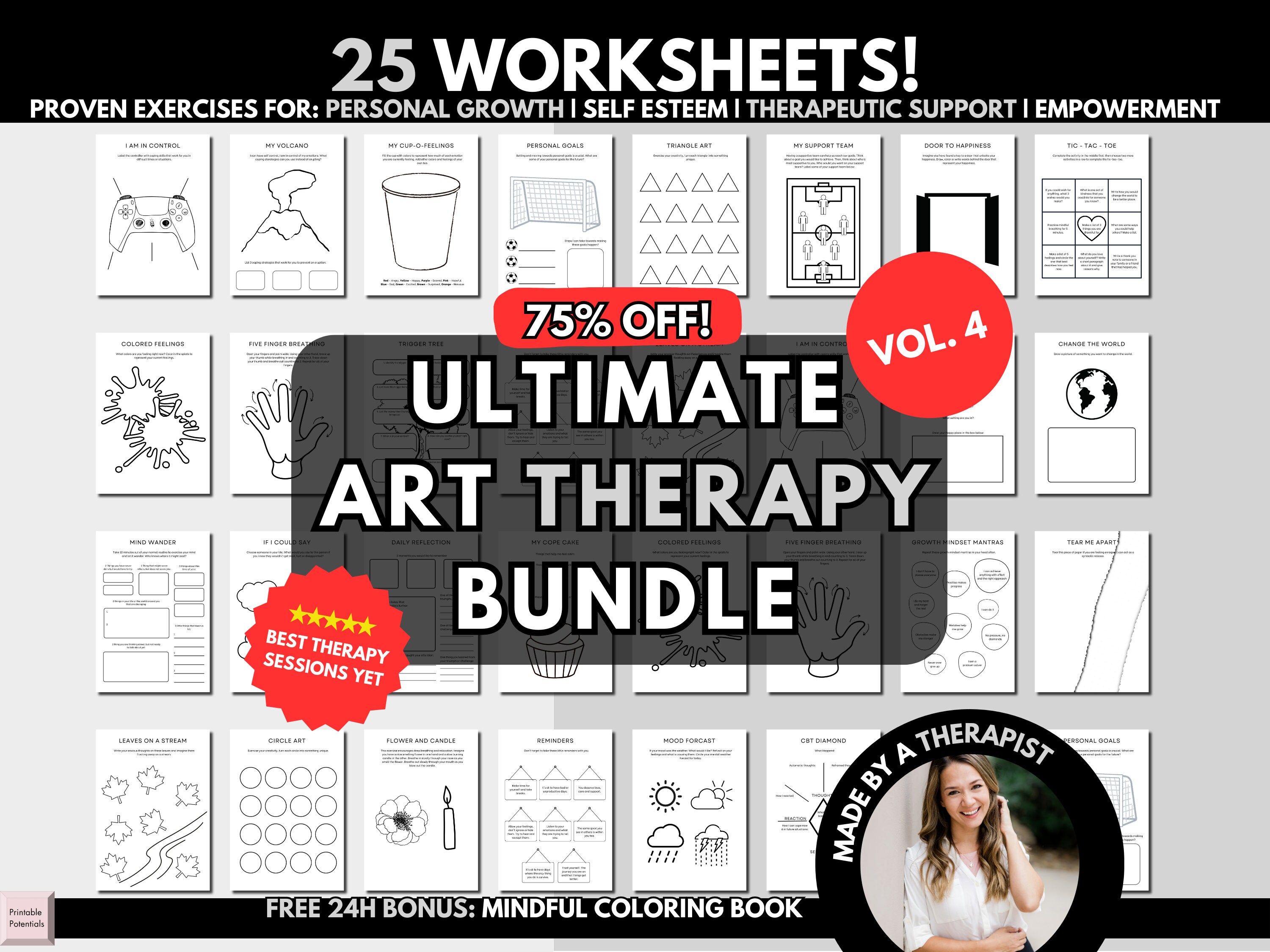 Printable Art Therapy Worksheets for School Psychologist Counselor ...