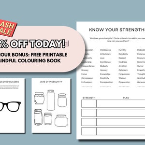 Personal Development Art Therapy Worksheets for School Counselor Social ...