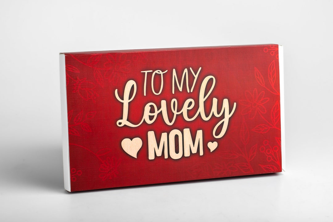 MOM CHOCOLATE GIFT - 7 Milk Chocolate Bar Gift for Mom, Mom Birthday ...