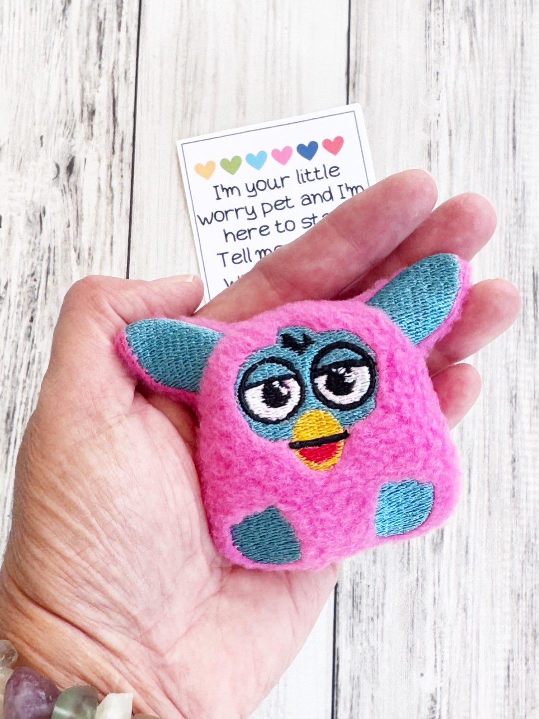 Furby Inspired, Comfort Creature,bean Bag Toy, Handmade Plushie, 90s ...