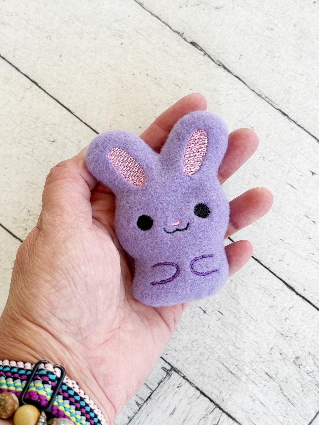 Worry Buddy, Small Plush Bunny, Comfort Animal, ADHD Relief Toy, Worry ...