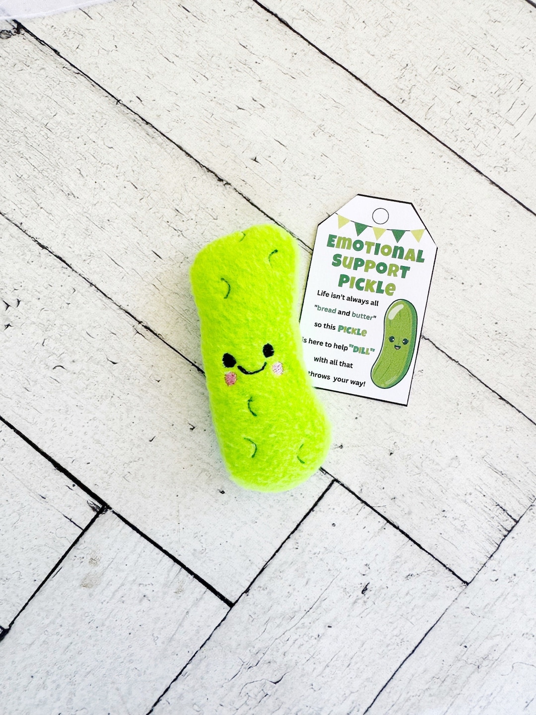 Positive Pickle Plushie, Support Pickle, Cheer up Gift, You've Got This ...