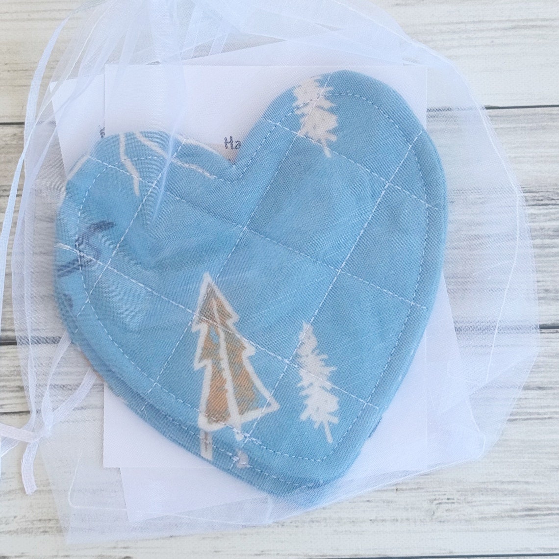 Flannel Scent Cloth, NICU Micro Preemie Hearts Gift, Woodland Print ...