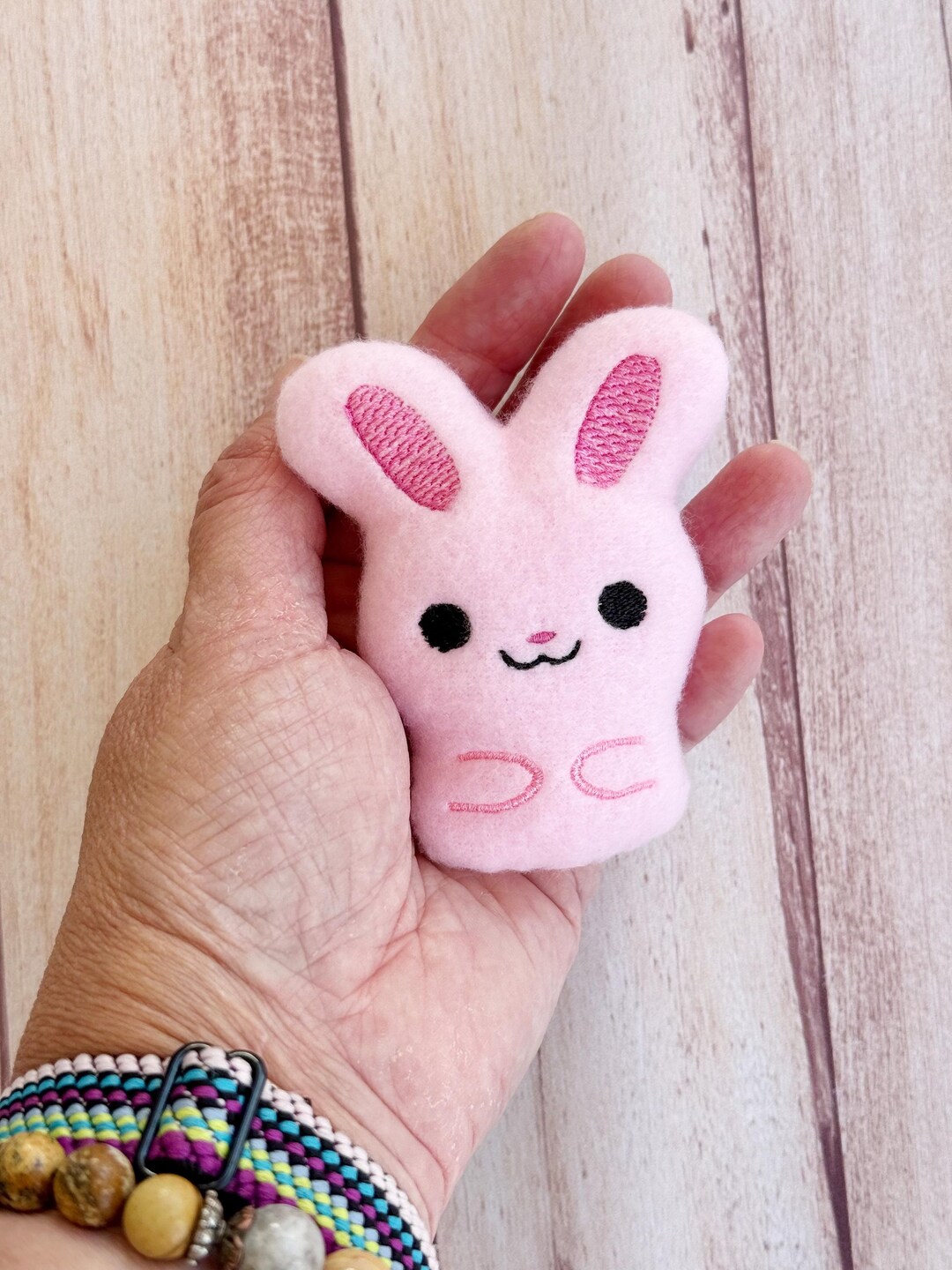 Small Plush Bunny, Worry Buddy, Comfort Animal, ADHD Relief Toy, Worry ...
