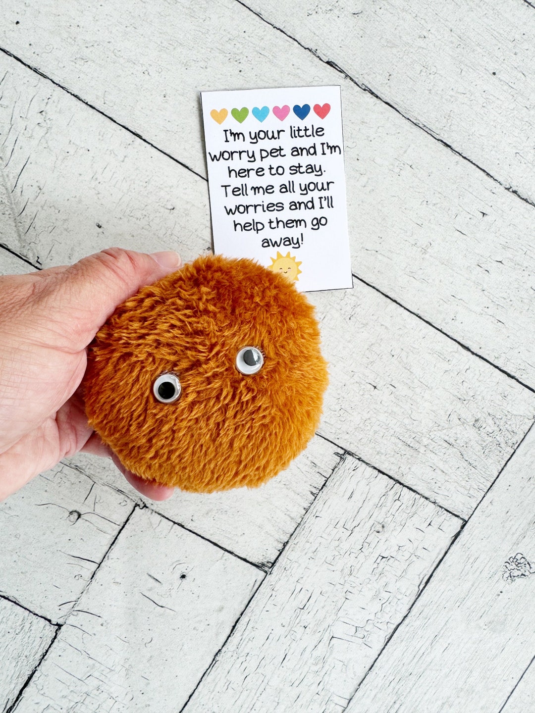 Worry Pet Fidget Plush, Pocket Buddy Stress Relief Toy, Emotional ...