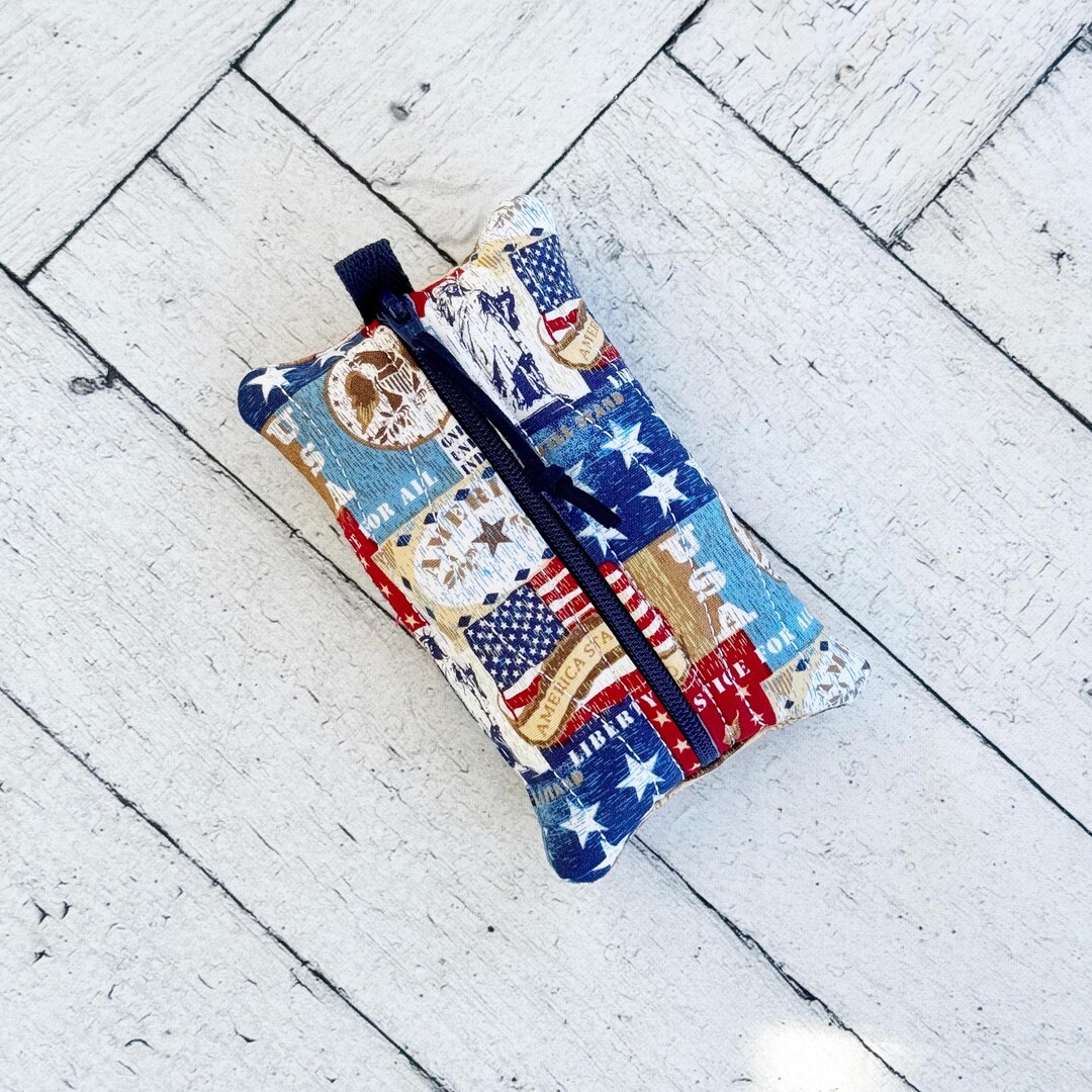 Tissue Pouch,zippered Tissue Case, Tissue Pack Holder, Patriotic Gifts ...