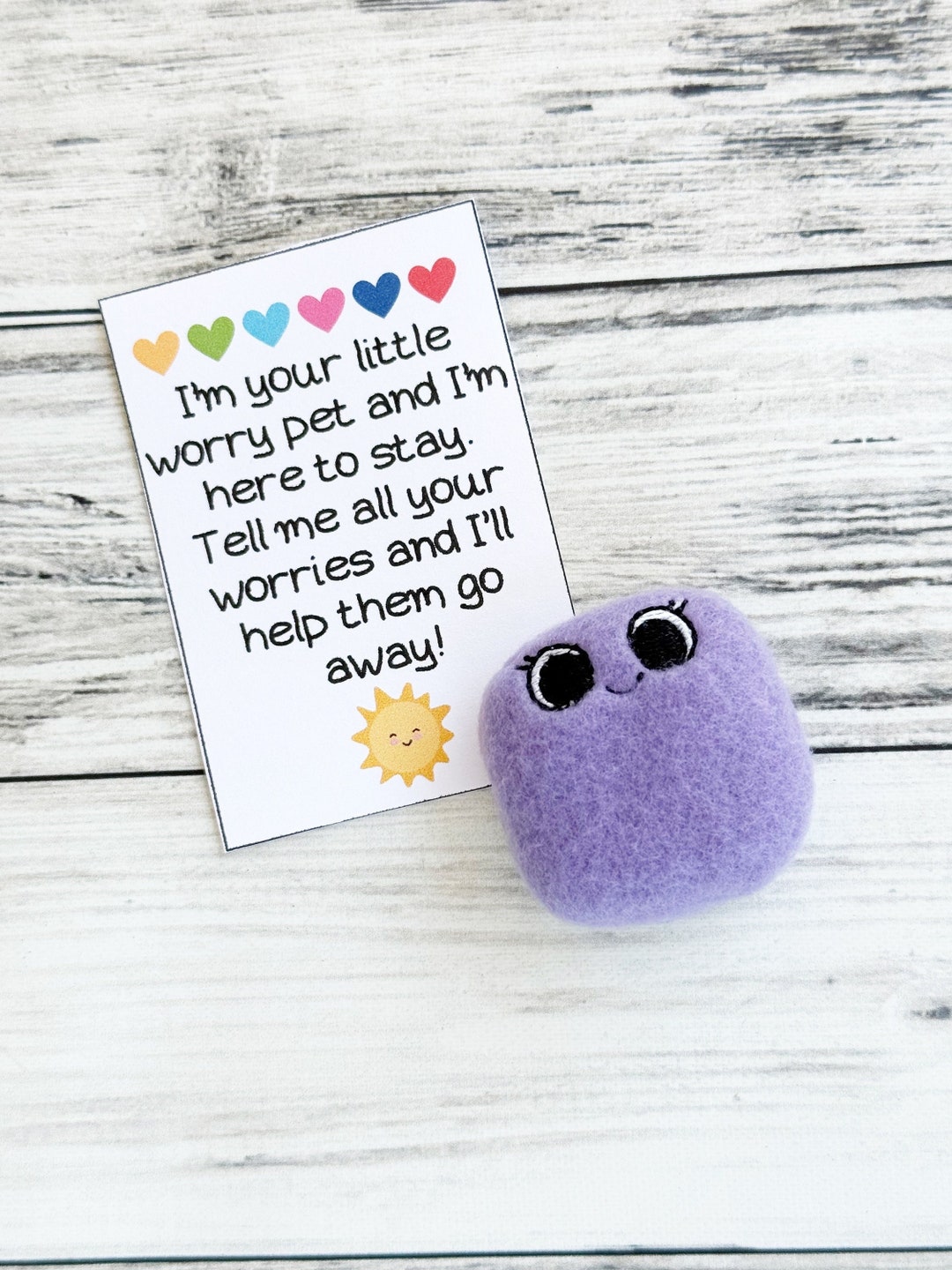 Pocket Pal, School Anxiety Gift,worry Buddy, Adult Fidget Toy, Self ...