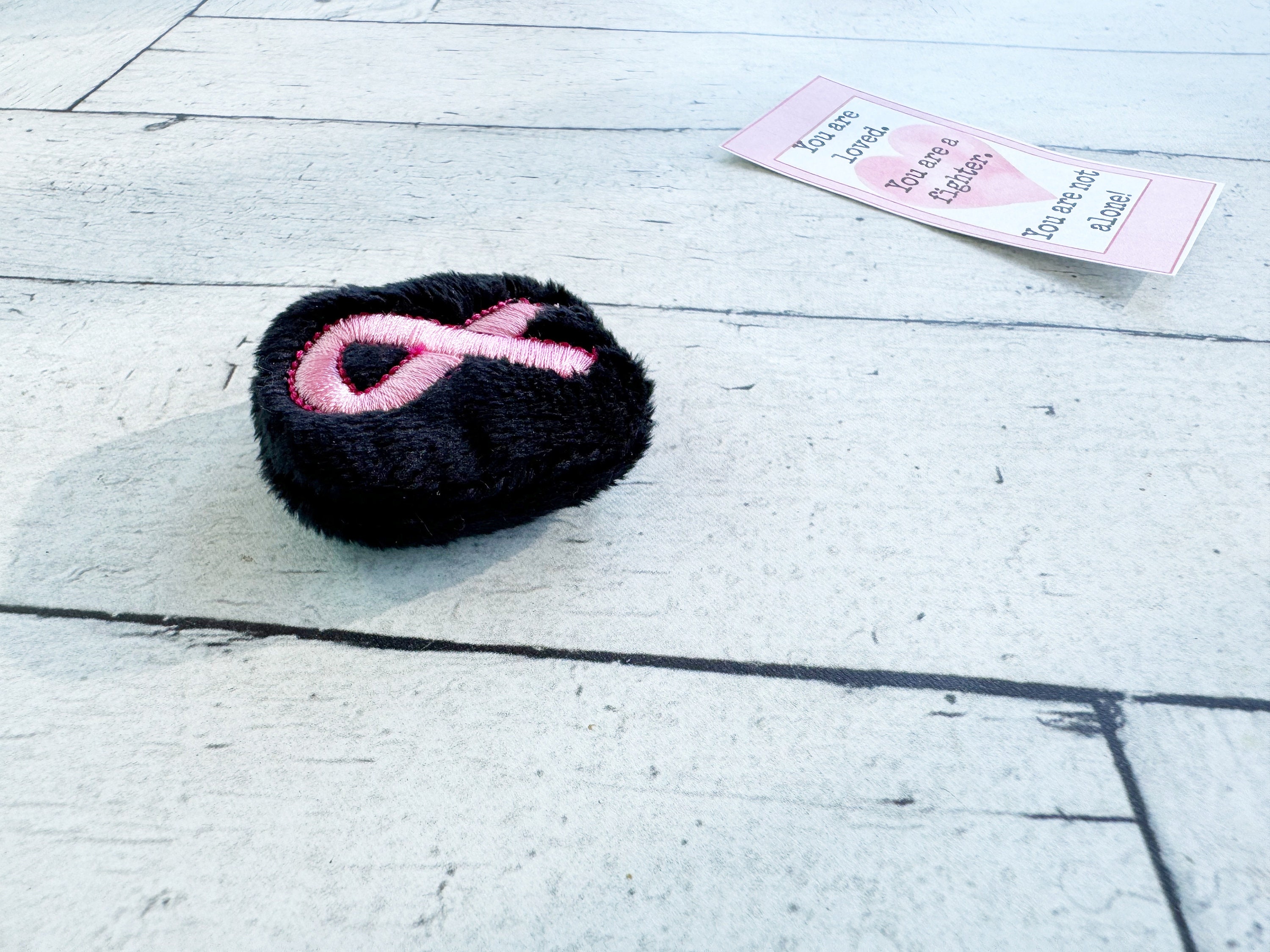 Pink Ribbon Plush Fidget Toy: Breast Cancer Awareness Gift - Etsy