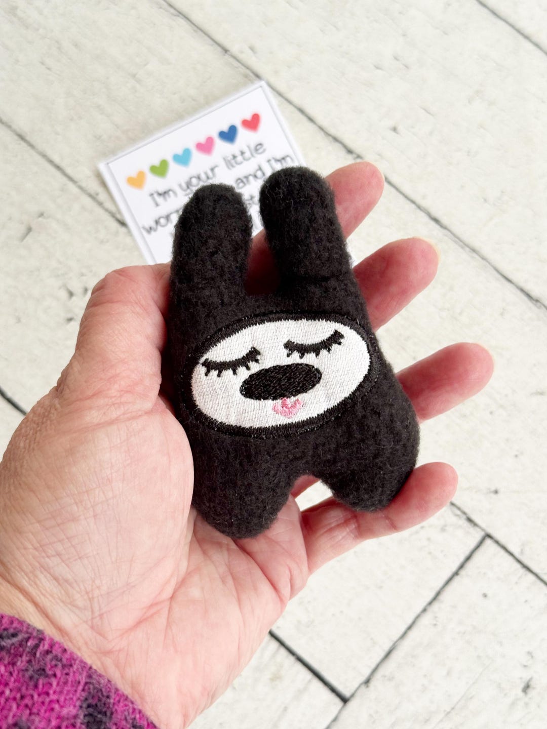 Kawaii Bunny, Worry Buddy, Comfort Animal, Worry Doll, Gift for Anxiety ...