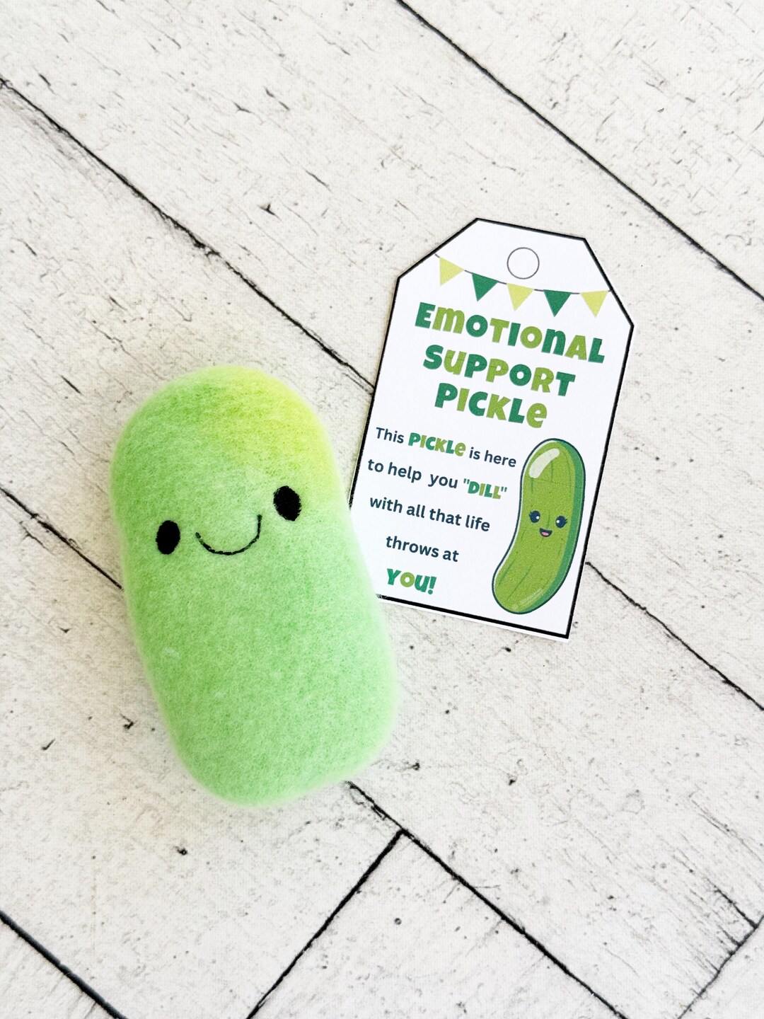Positive Pickle Plushie, Support Pickle, Cheer up Gift, You've Got This ...