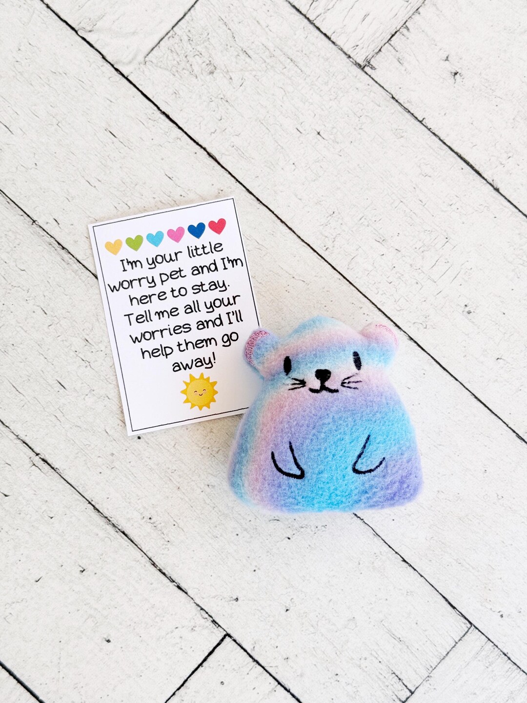 Fidget Plush,comfort Animal,small Mouse Plushie, Pocket Buddy, Worry ...