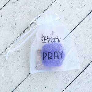 Embroidered Plush Prayer Fidget Coin: Christian Gift With Scripture ...